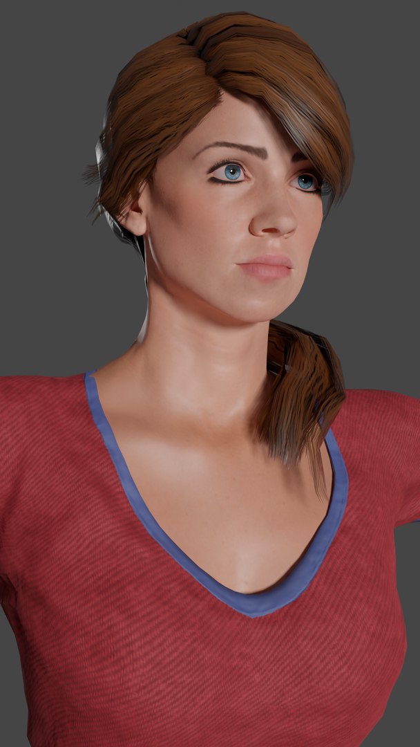 3D Model Woman Penelope Ready Games - TurboSquid 1563595