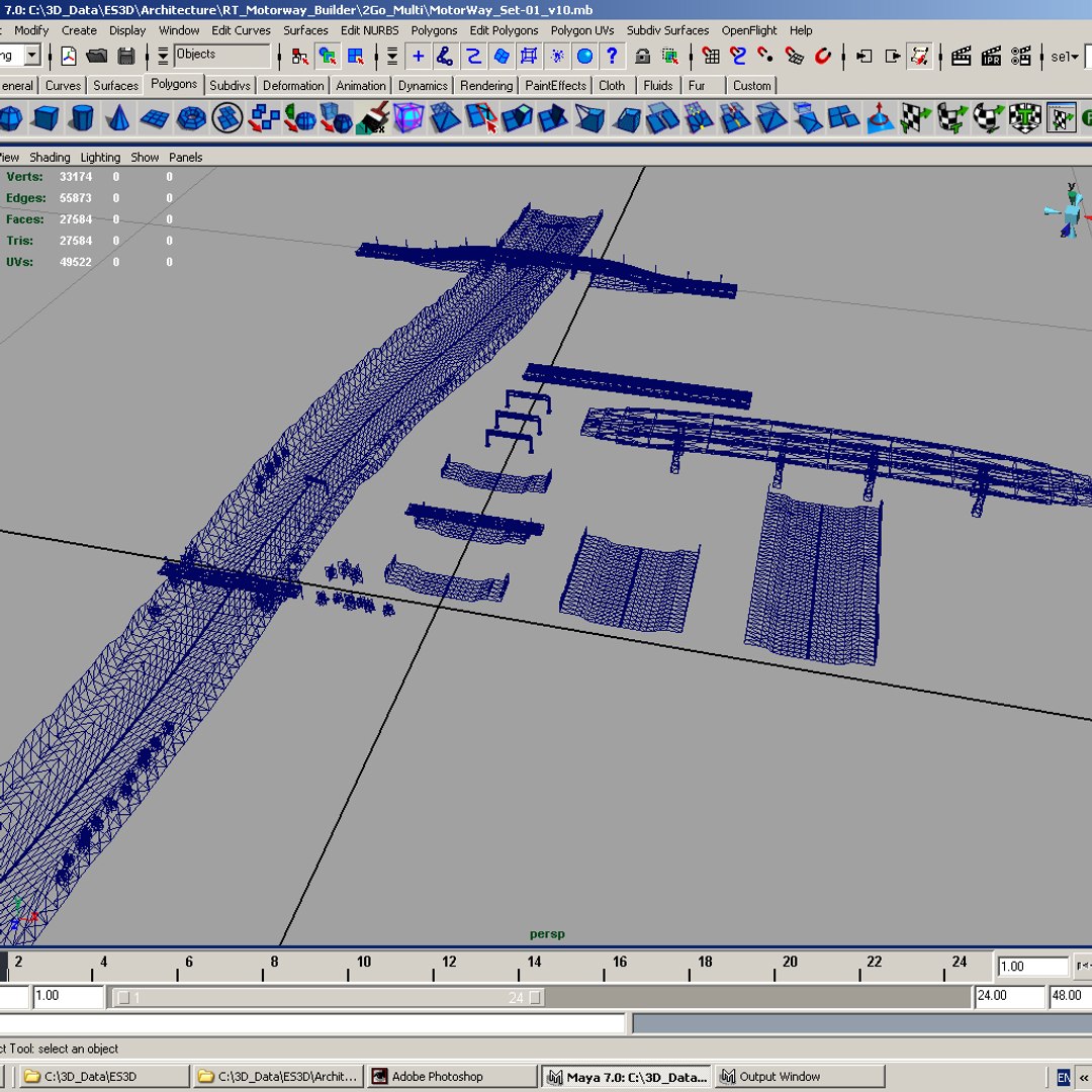 3d Motorway Road Race Tracks Model