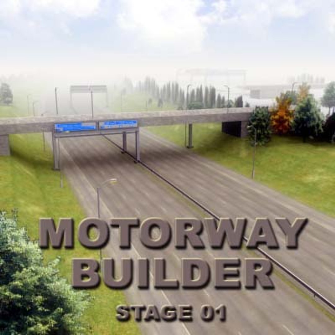 3d Motorway Road Race Tracks Model