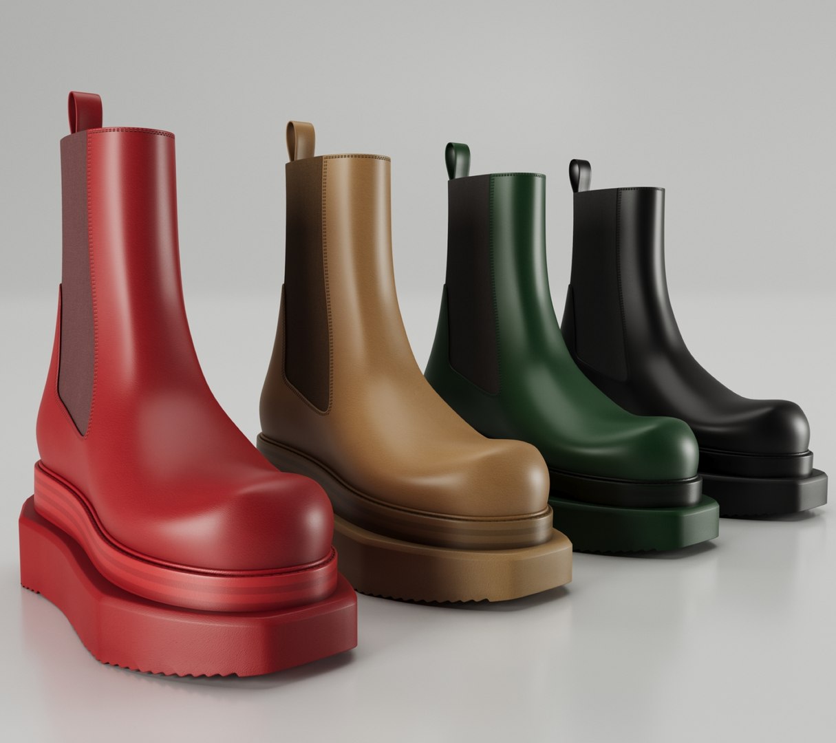 Free 3D Boots Rick Owens Turbo Cyclops Model - TurboSquid 2148637