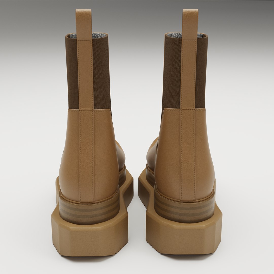 Free 3D Boots Rick Owens Turbo Cyclops Model - TurboSquid 2148637