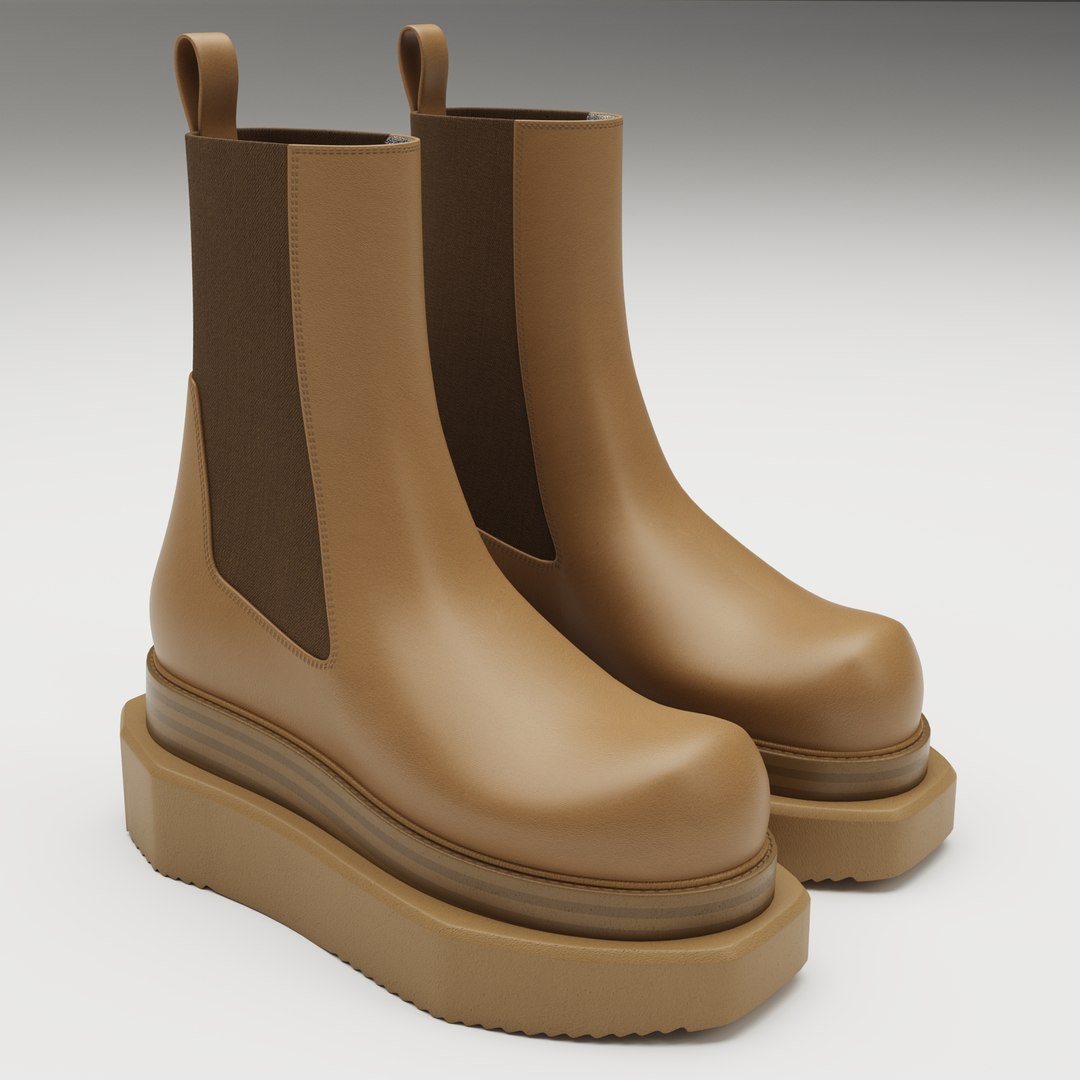 Free 3D Boots Rick Owens Turbo Cyclops Model - TurboSquid 2148637