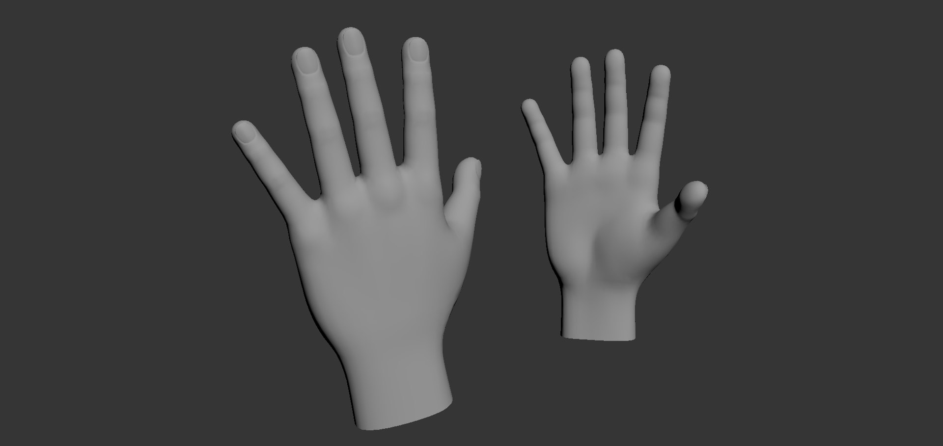 Hand Base Mesh 3D Model - TurboSquid 1576900