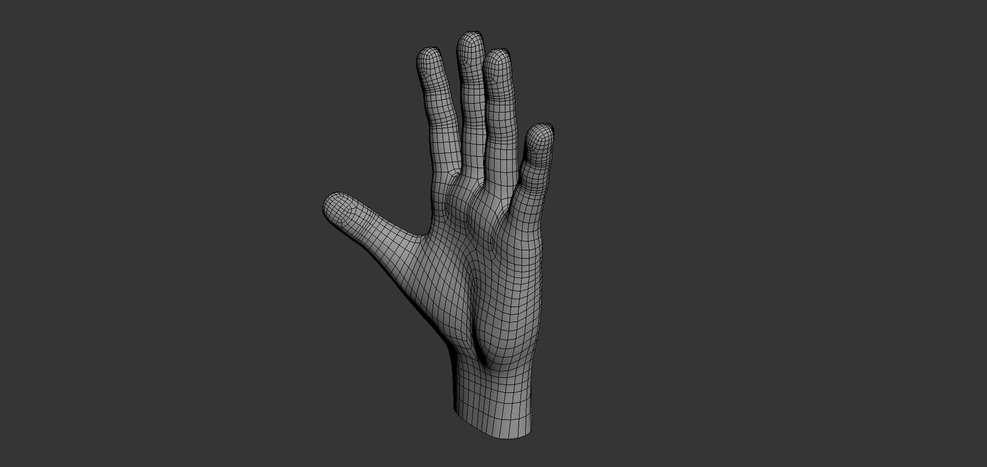Hand Base Mesh 3D Model - TurboSquid 1576900