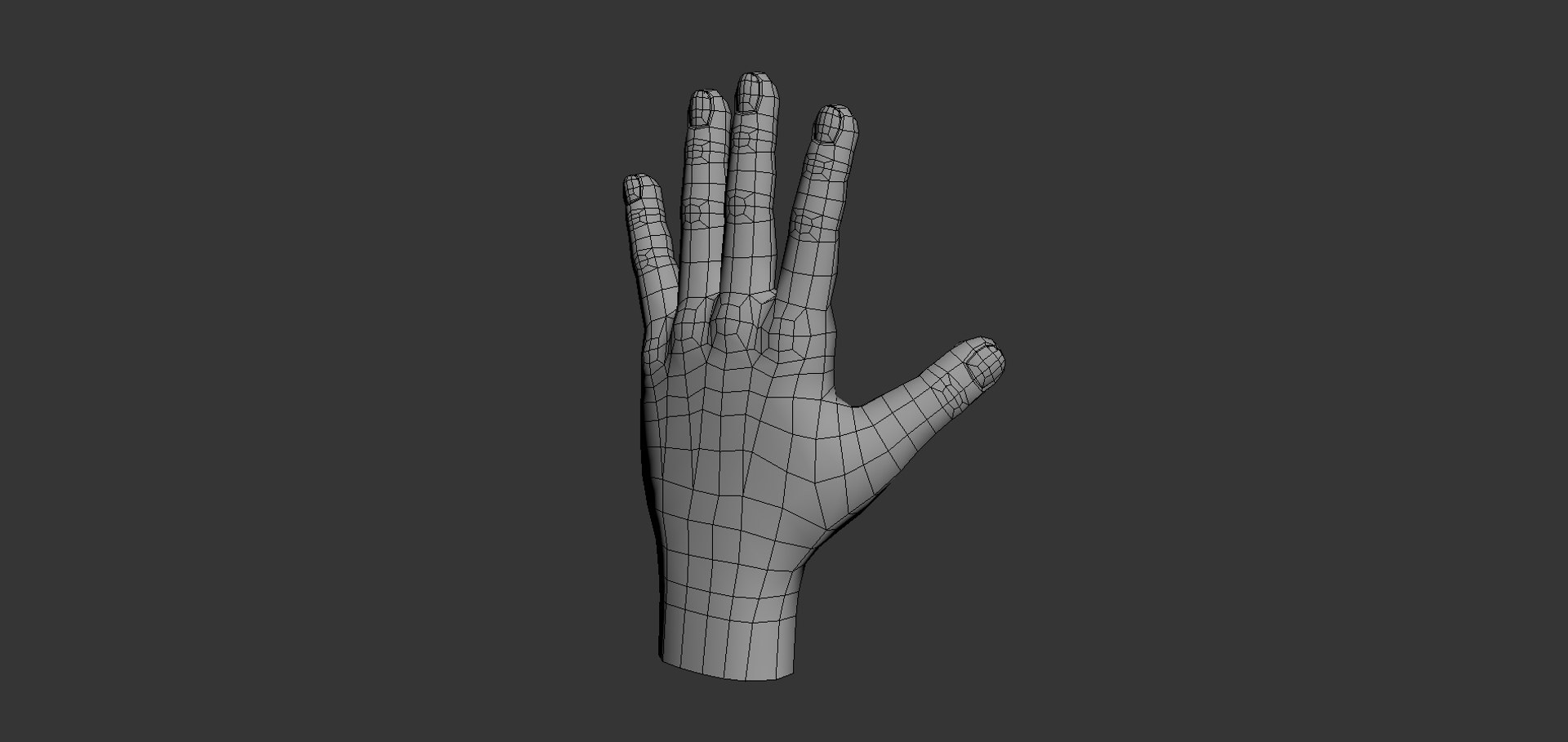 Hand Base Mesh 3D Model - TurboSquid 1576900