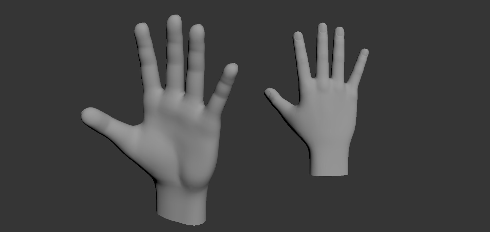 Hand Base Mesh 3D Model - TurboSquid 1576900