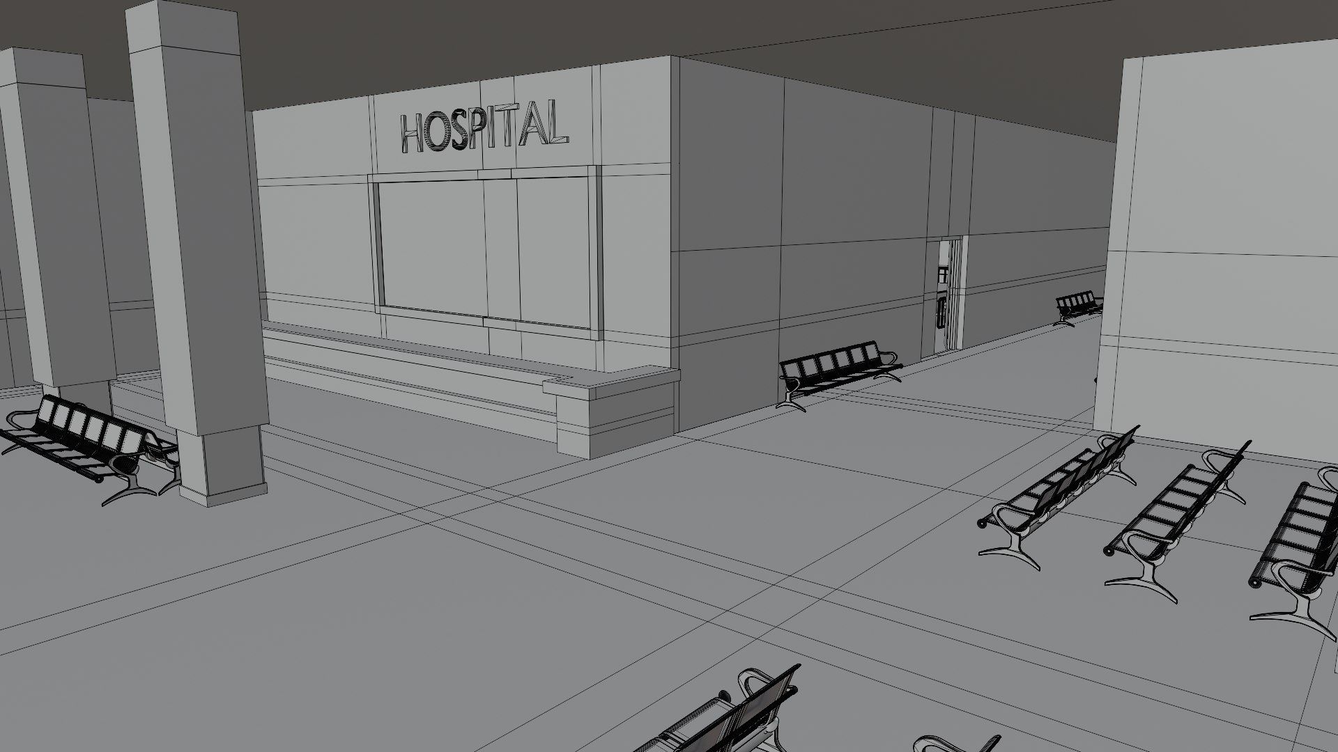Hospital Interior 3D Model - TurboSquid 2140226