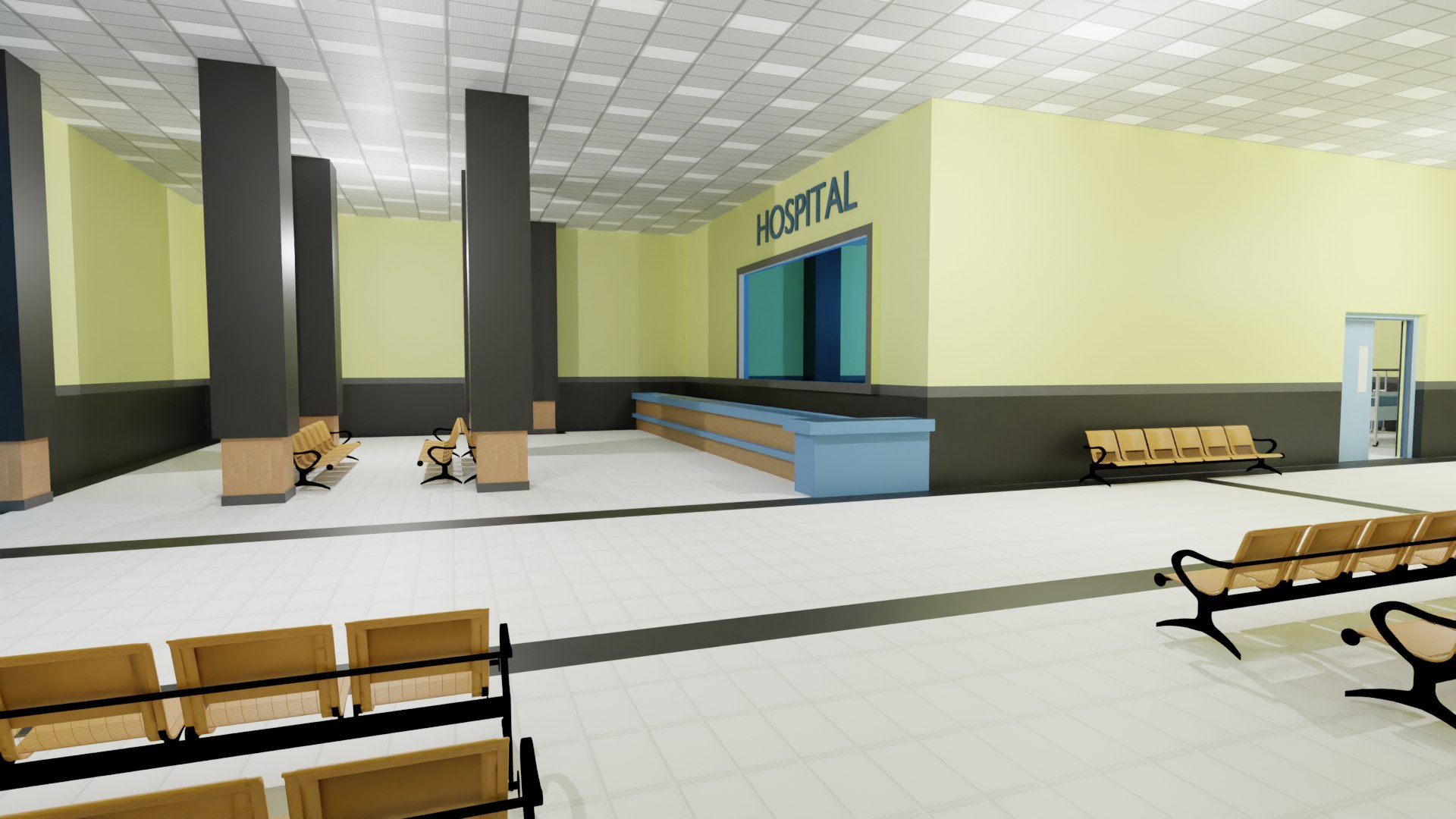 Hospital Interior 3D Model - TurboSquid 2140226