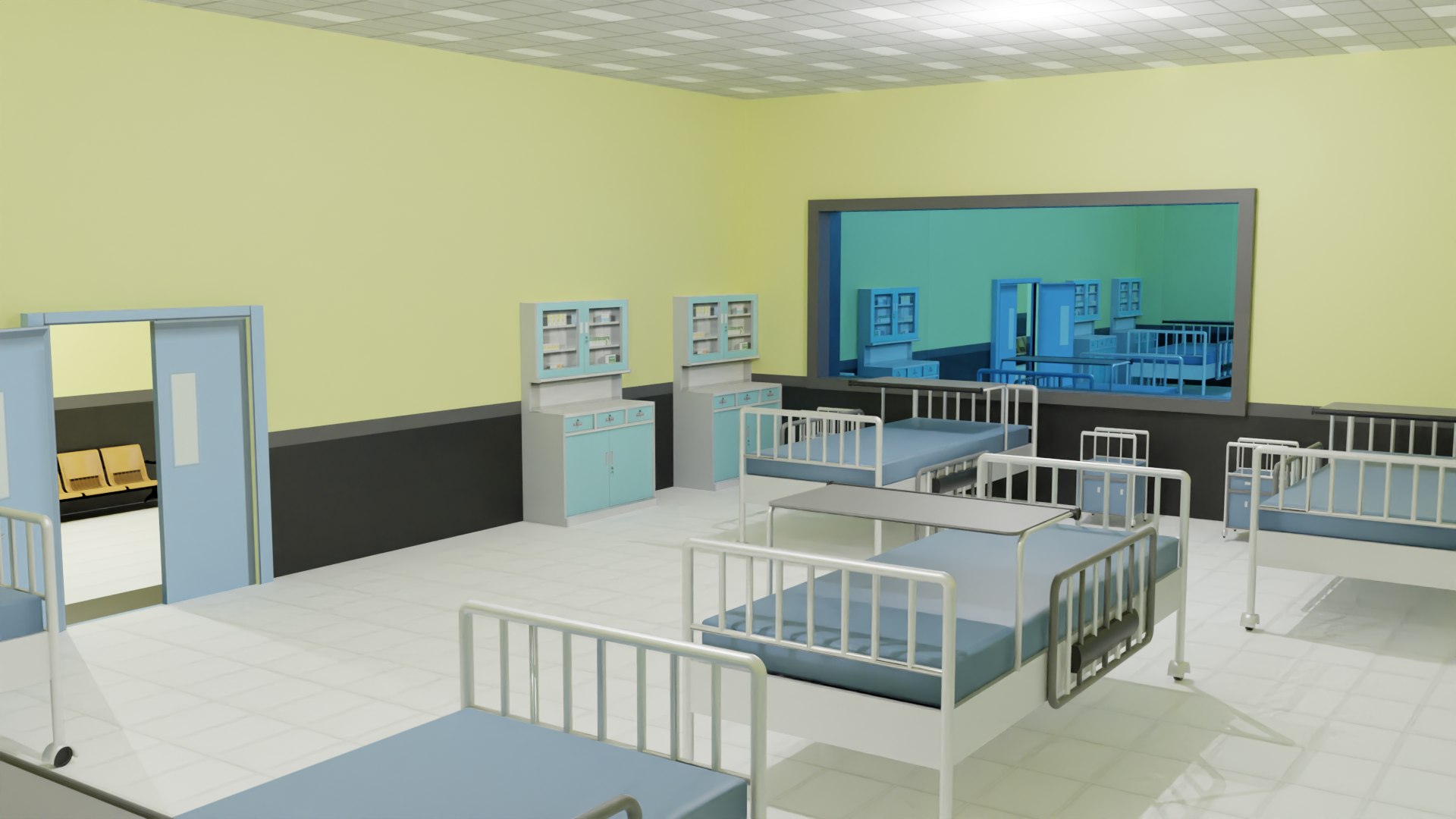 Hospital Interior 3D Model - TurboSquid 2140226