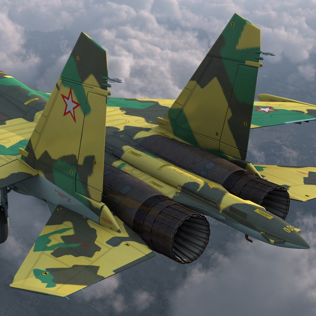 Russian Sukhoi Su-35 Fighter 3d 3ds