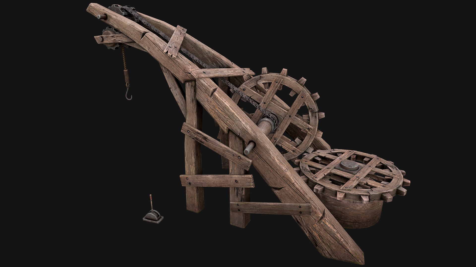 Medieval Crane 3D Model - TurboSquid 2088254