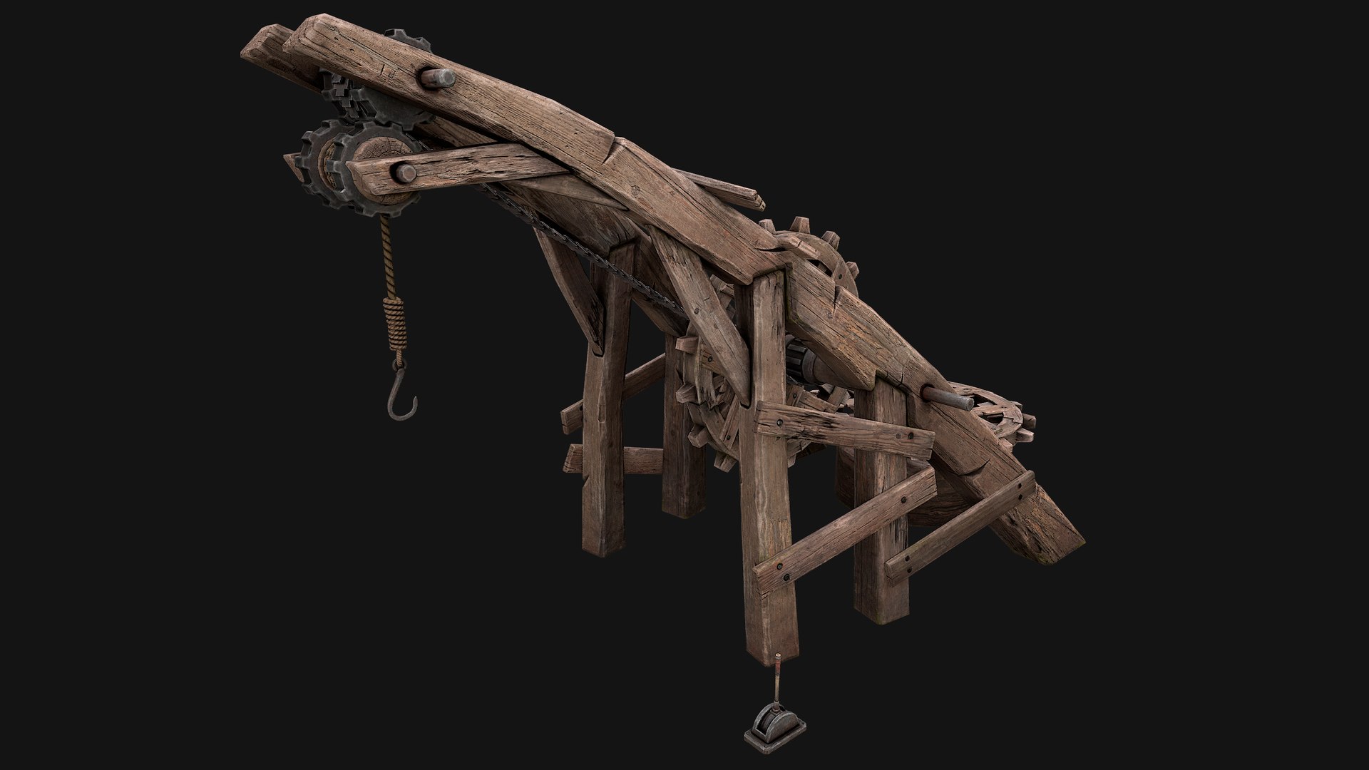 Medieval Crane 3D model - TurboSquid 2088254