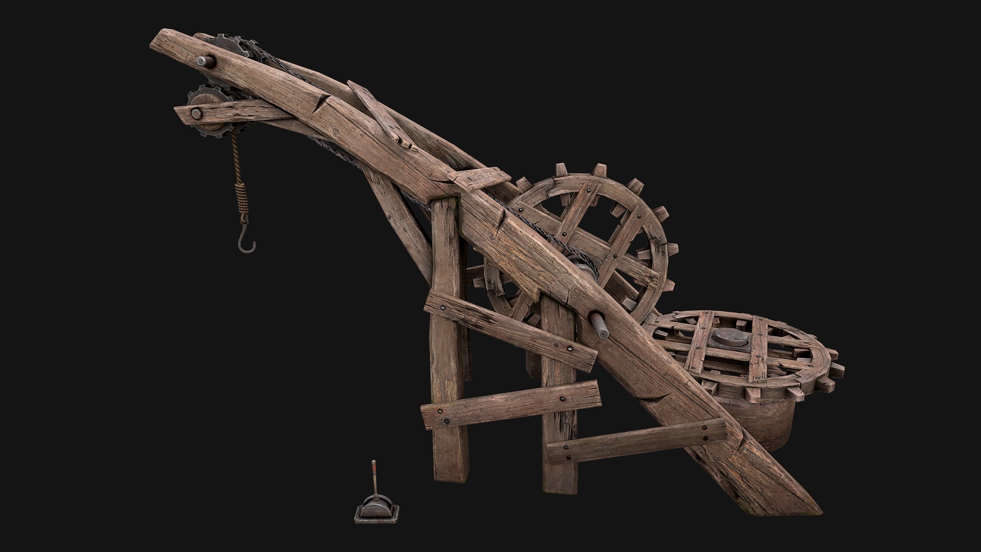 Medieval Crane 3D model - TurboSquid 2088254