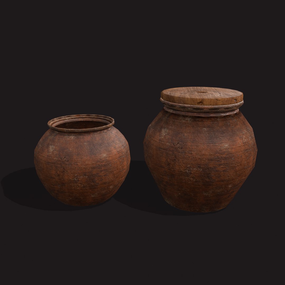Medieval cooking pots 3D model - TurboSquid 1600034