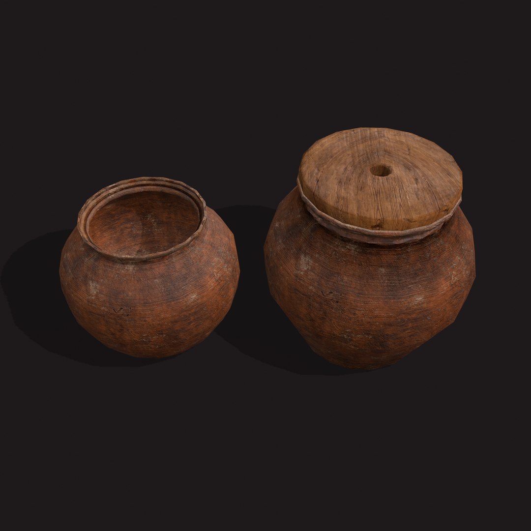 Medieval cooking pots 3D model - TurboSquid 1600034
