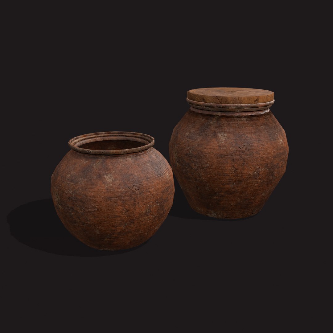 Medieval cooking pots 3D model - TurboSquid 1600034