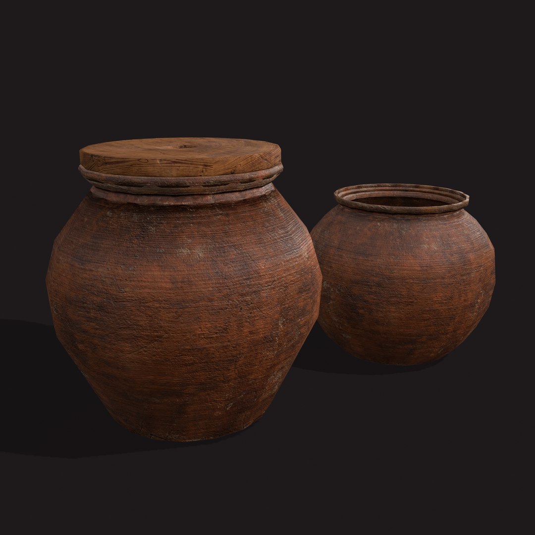 Medieval cooking pots 3D model - TurboSquid 1600034