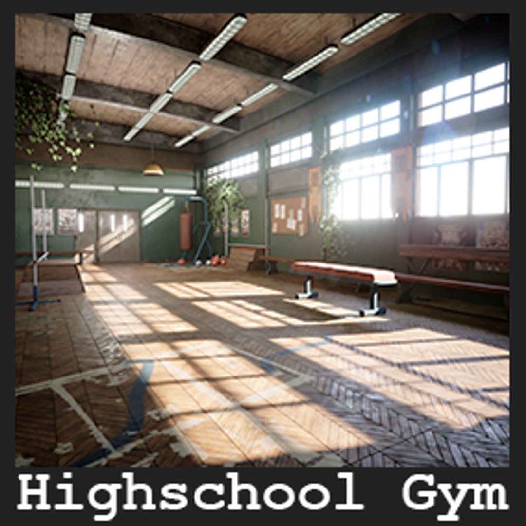 Highschool Gym 34 Assets 3D - TurboSquid 2198648
