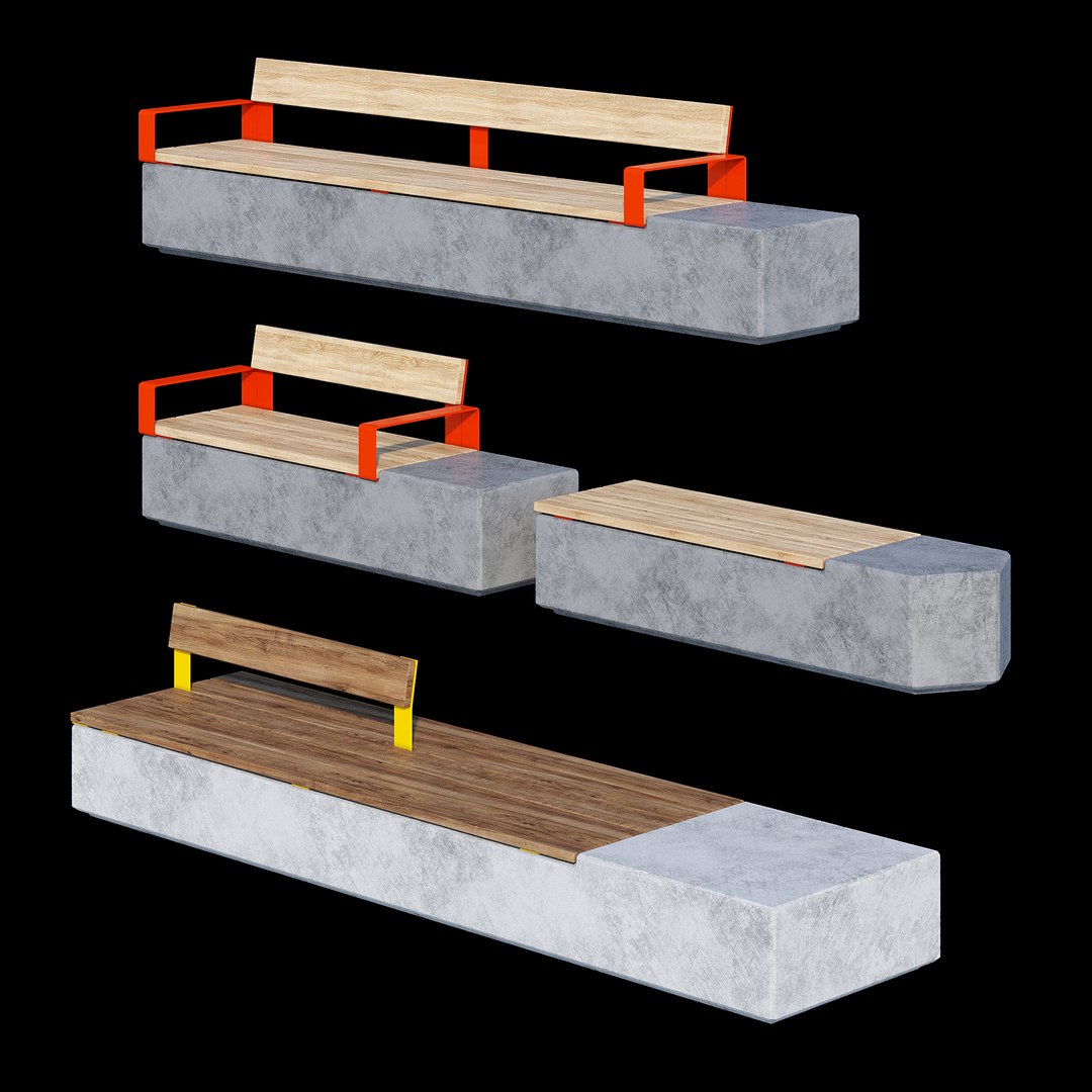 Log Benches Model - TurboSquid 2419238