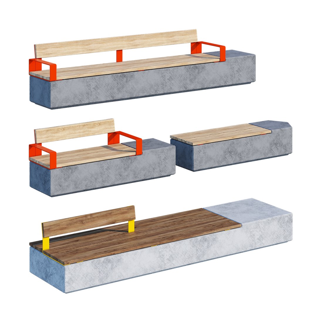 Log Benches Model - TurboSquid 2419238