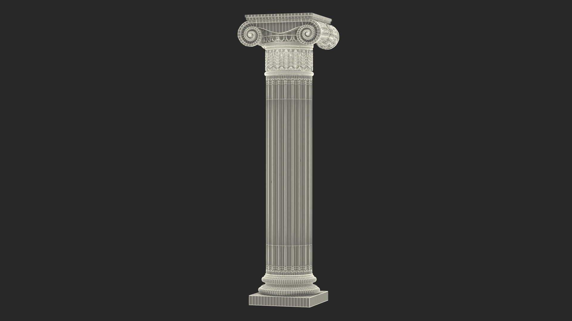 3D Greek Column Ionic Order Model - TurboSquid 2144477