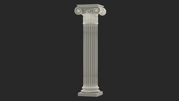 modelo 3d Orden jónico de la columna griega - TurboSquid 2144477