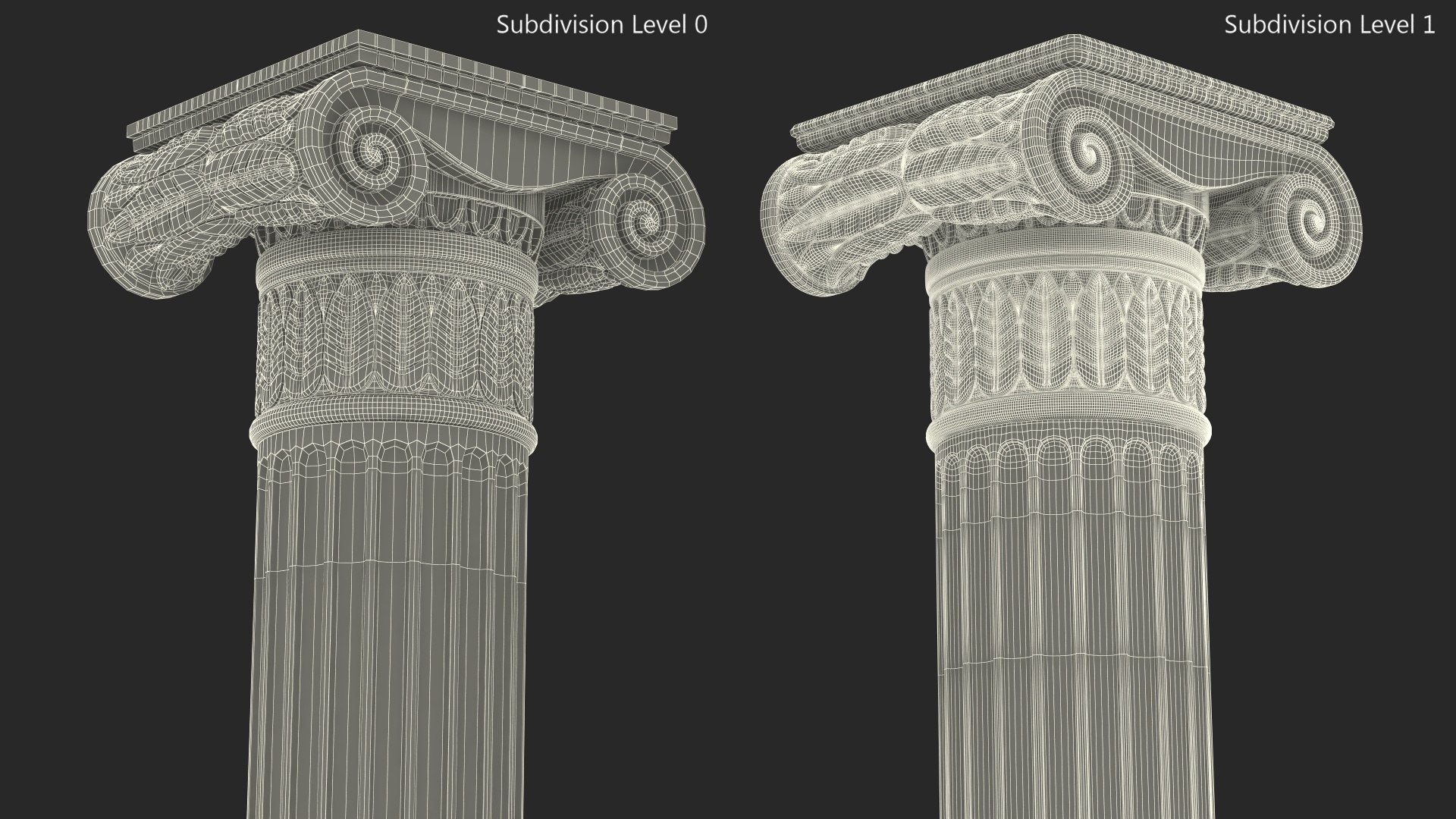 3D Greek Column Ionic Order Model - TurboSquid 2144477