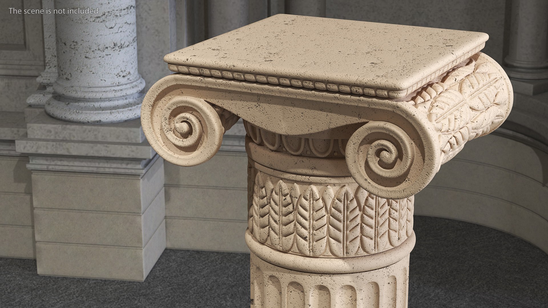 3D Greek Column Ionic Order Model - TurboSquid 2144477