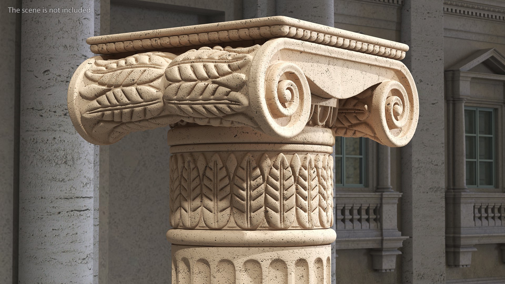 3D Greek Column Ionic Order Model - TurboSquid 2144477