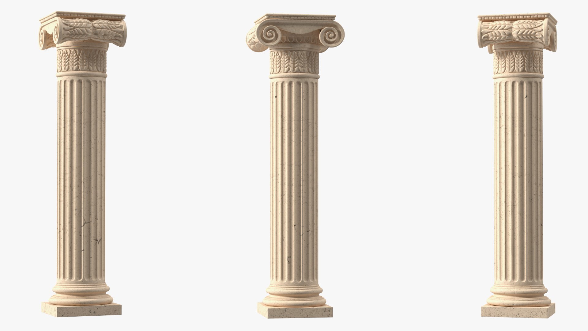 3D Greek Column Ionic Order Model - TurboSquid 2144477