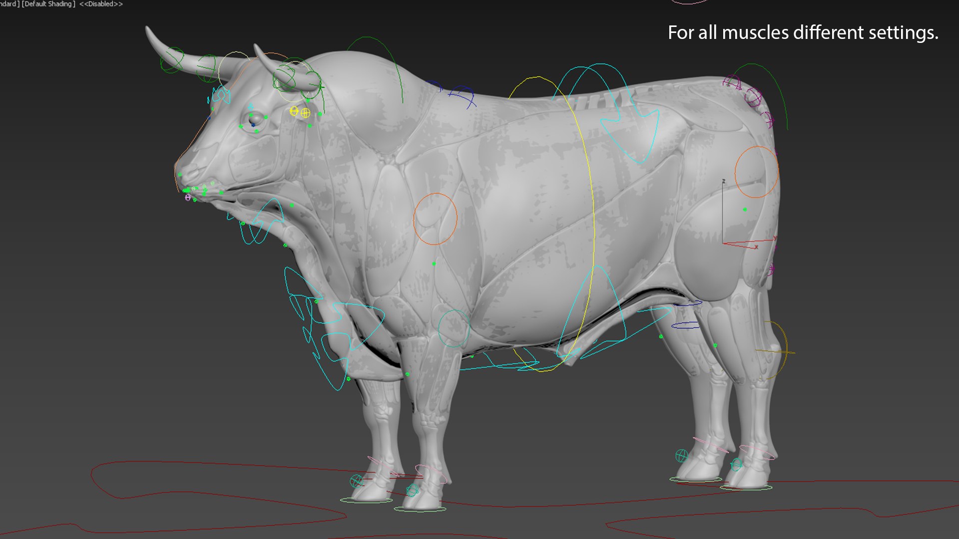 3D bull rigged - TurboSquid 1453541