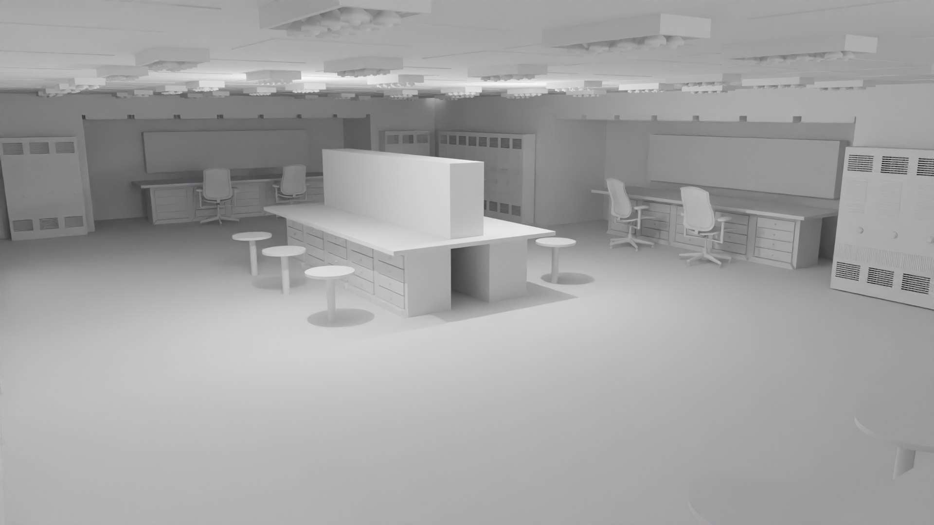 Workshop Interior No Material 3D model - TurboSquid 2179230