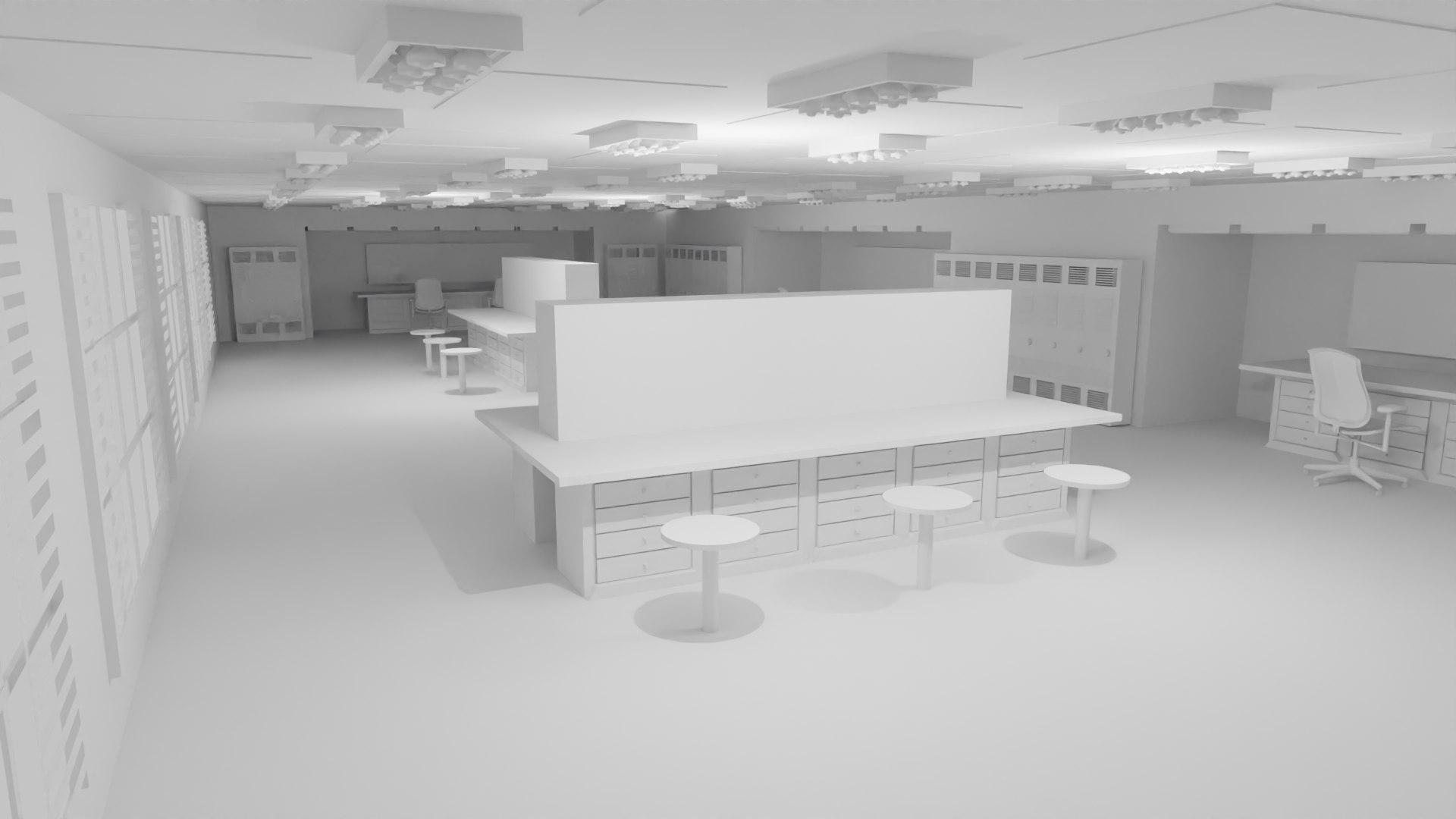 Workshop Interior No Material 3D model - TurboSquid 2179230