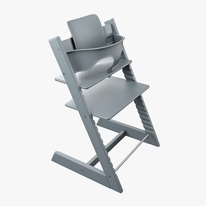 Low Poly High Chair 3D Models For Download | TurboSquid