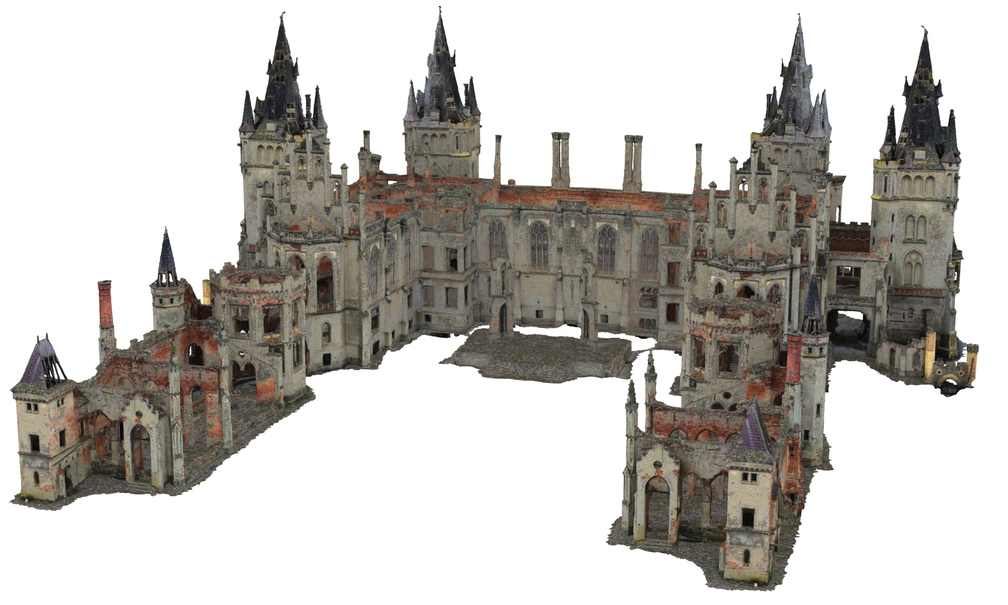 Medieval city ruins pack 3D - TurboSquid 1689358
