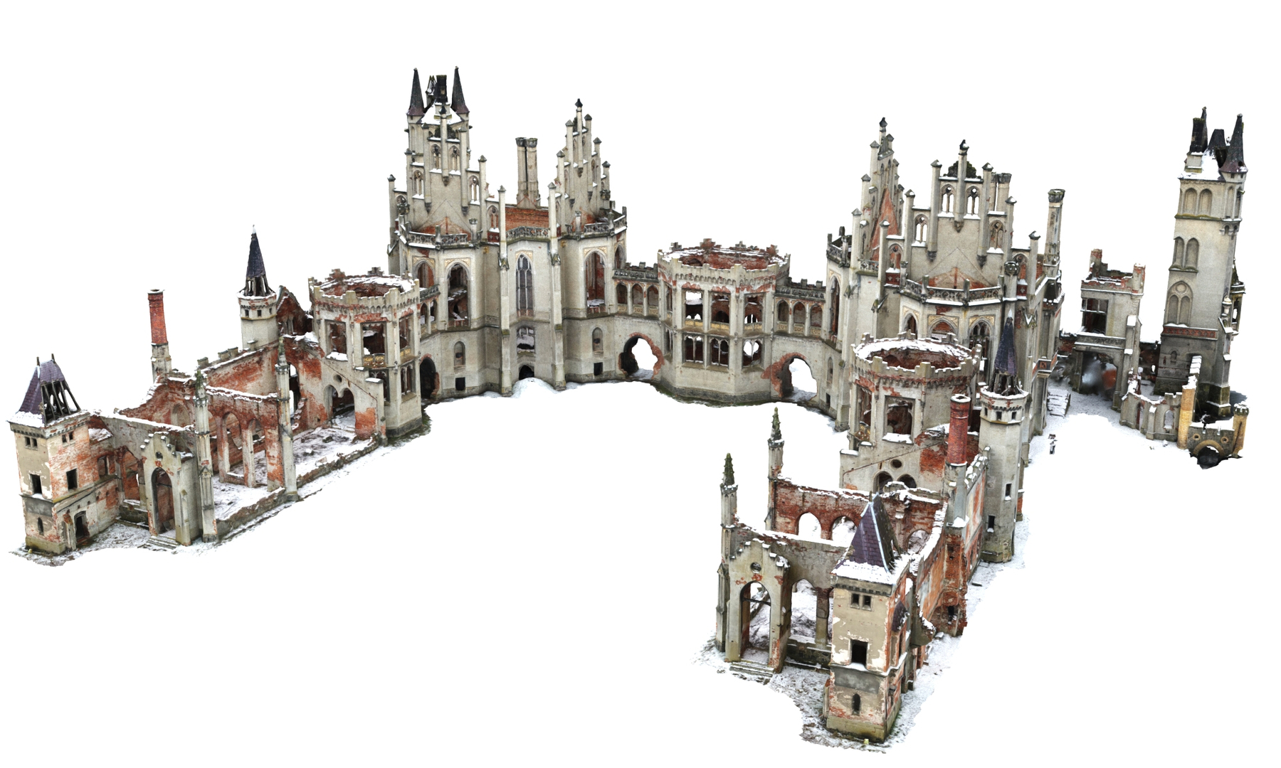 Medieval city ruins pack 3D - TurboSquid 1689358
