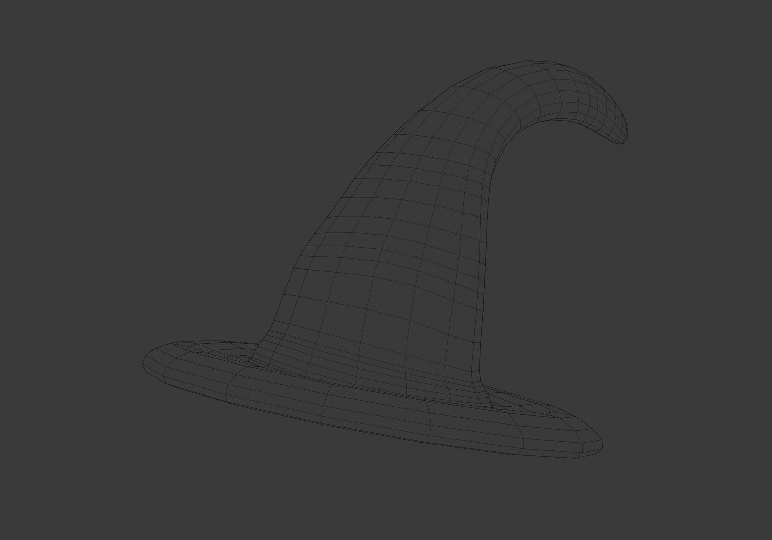 Low Poly Blue Witch Hat With Diamond Pattern 3D Model - TurboSquid 1892060