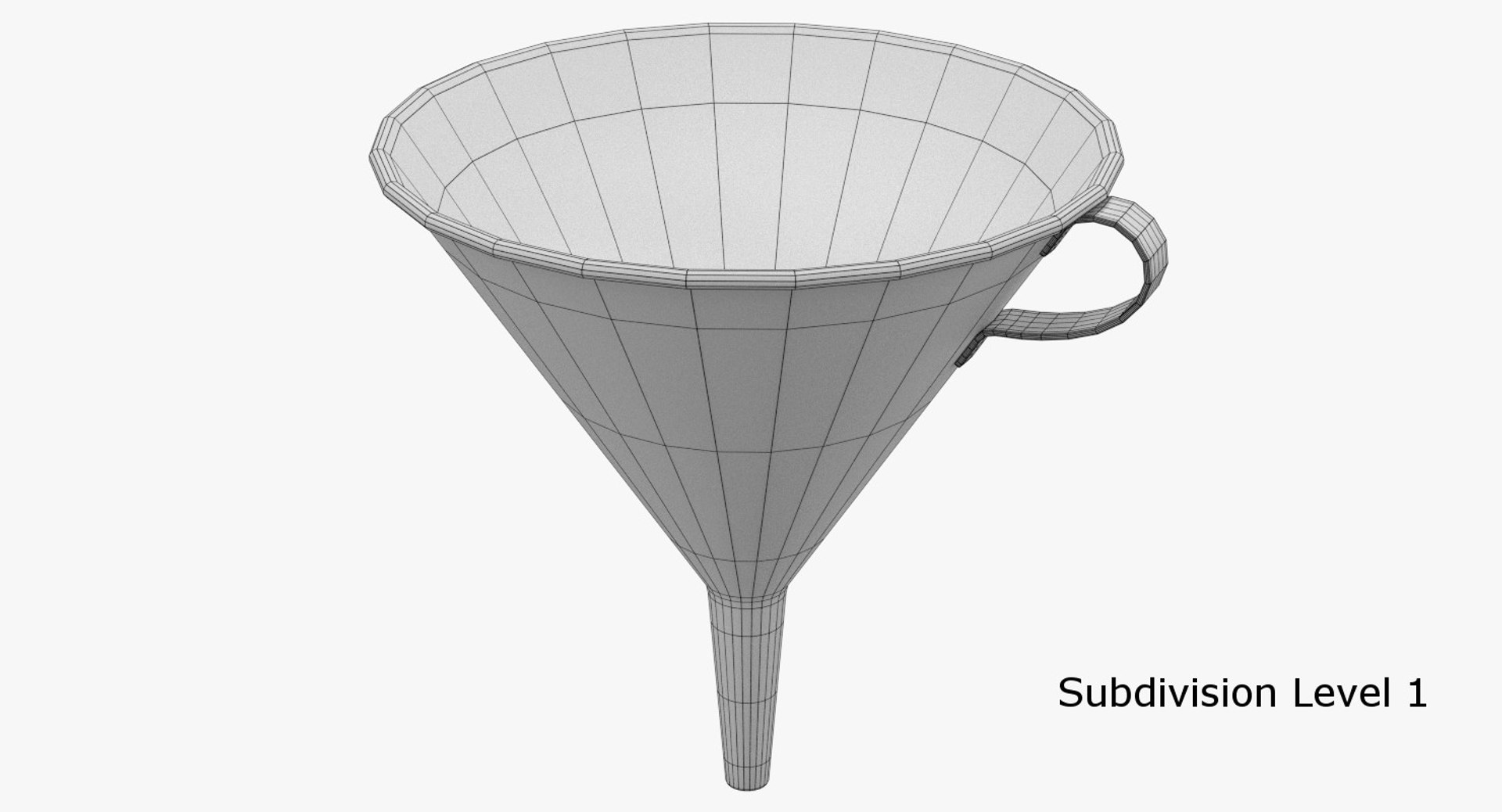 3d Model Funnel Metal