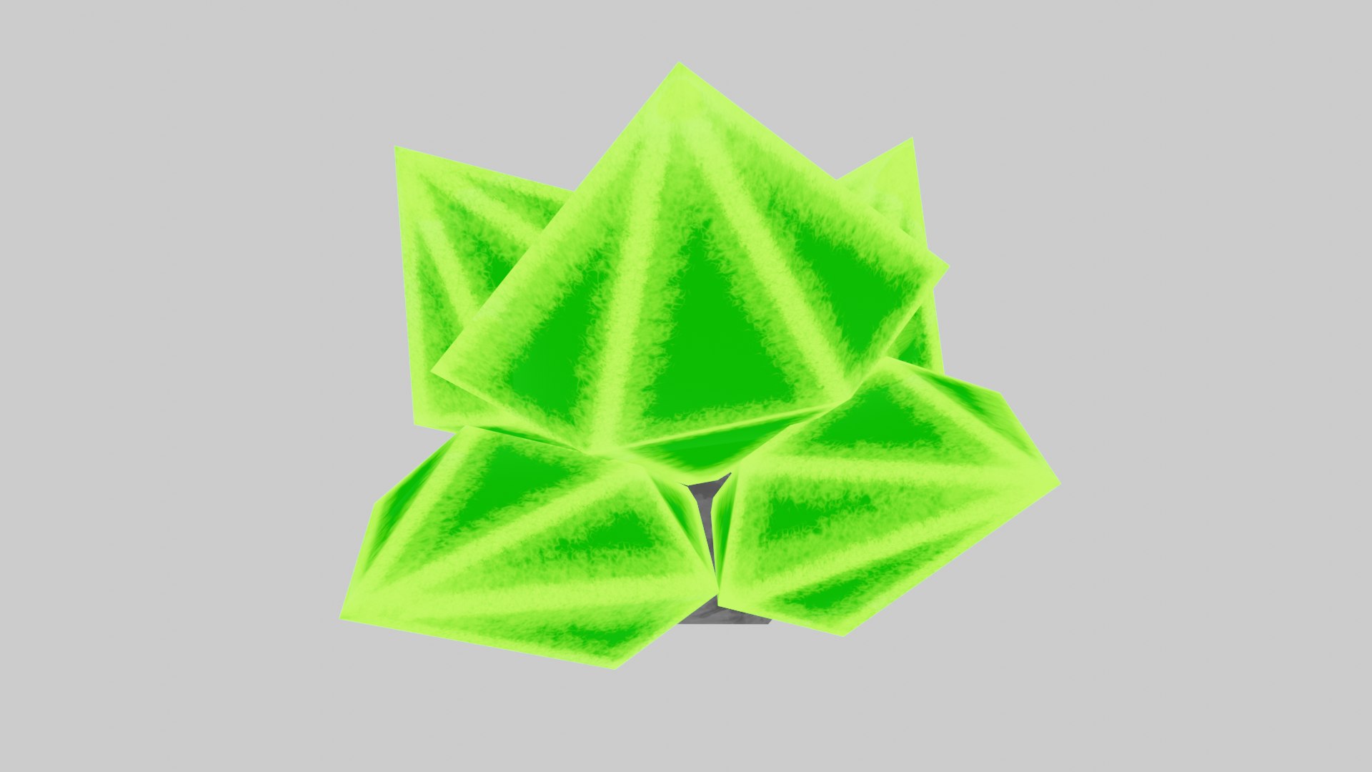 3D Green Stylized Rock Crystal Cluster Version 4 - TurboSquid 2127358