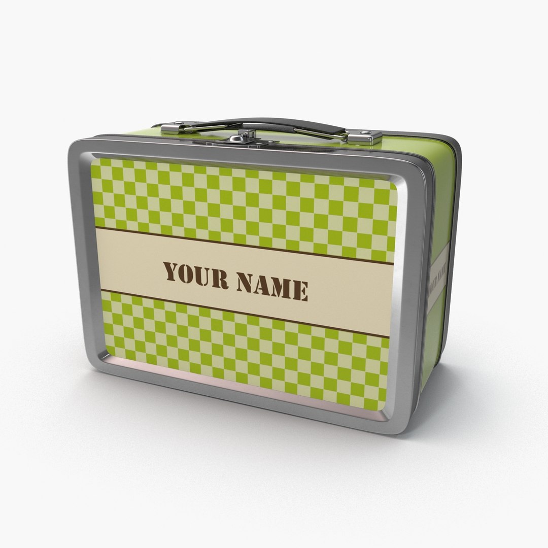 3d Vintage Lunch Box Model
