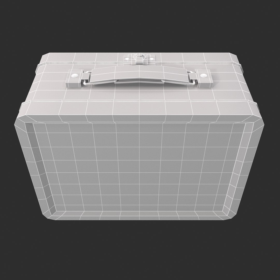 3d Vintage Lunch Box Model