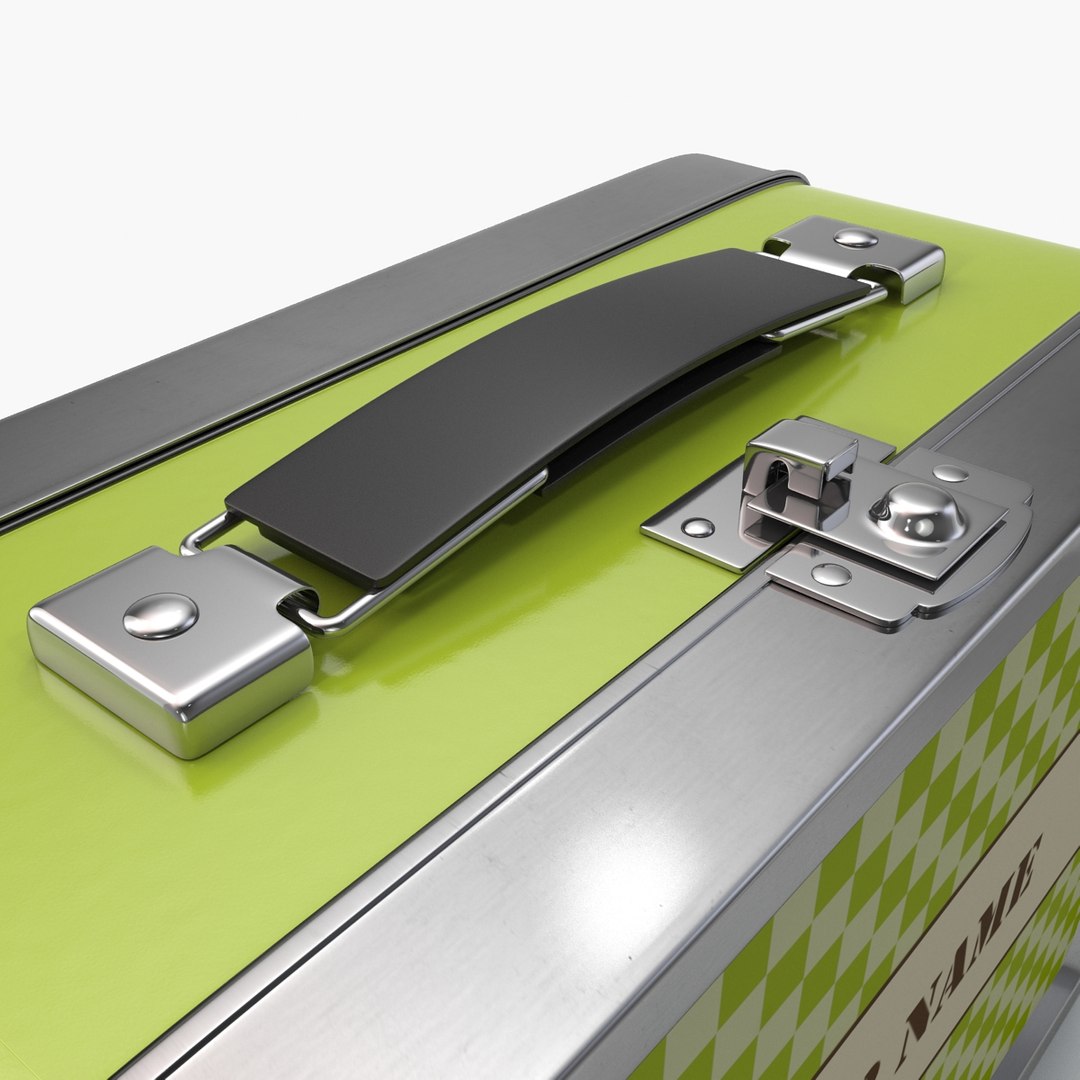 3d Vintage Lunch Box Model