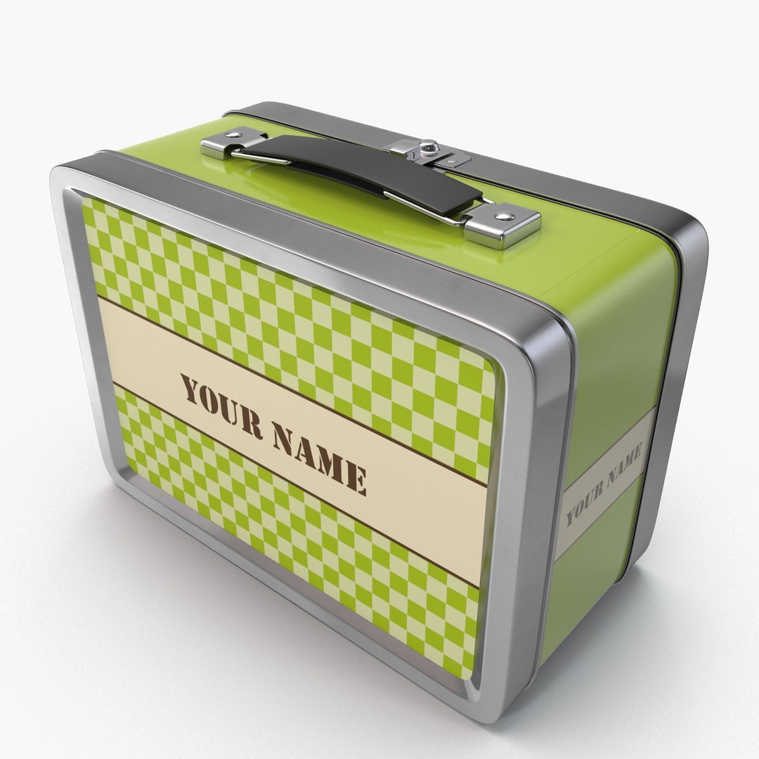 3d Vintage Lunch Box Model