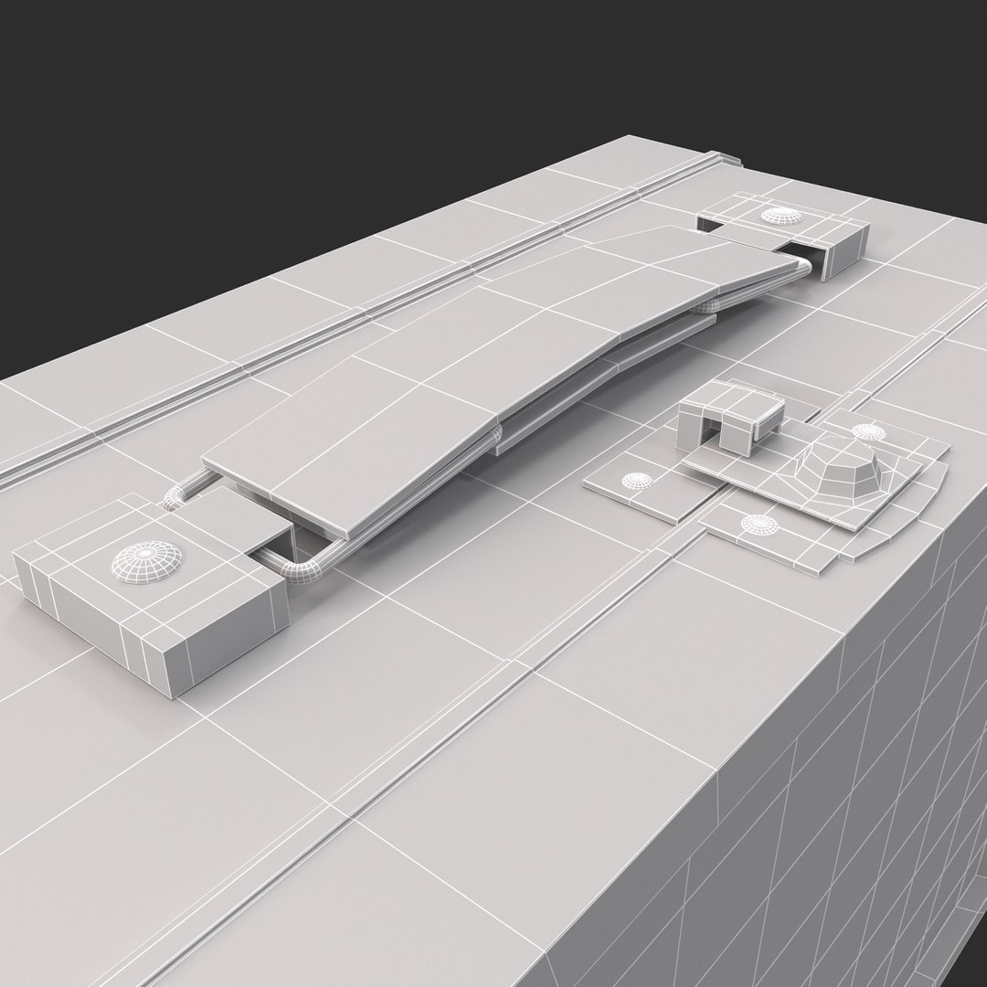 3d Vintage Lunch Box Model