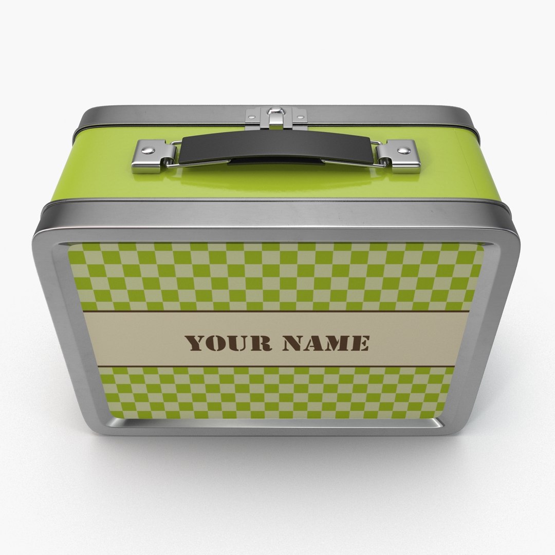 3d Vintage Lunch Box Model