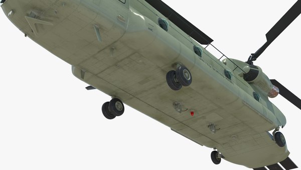 3D модель Транспортный вертолет CH 47 Chinook с грузом - TurboSquid 2381658
