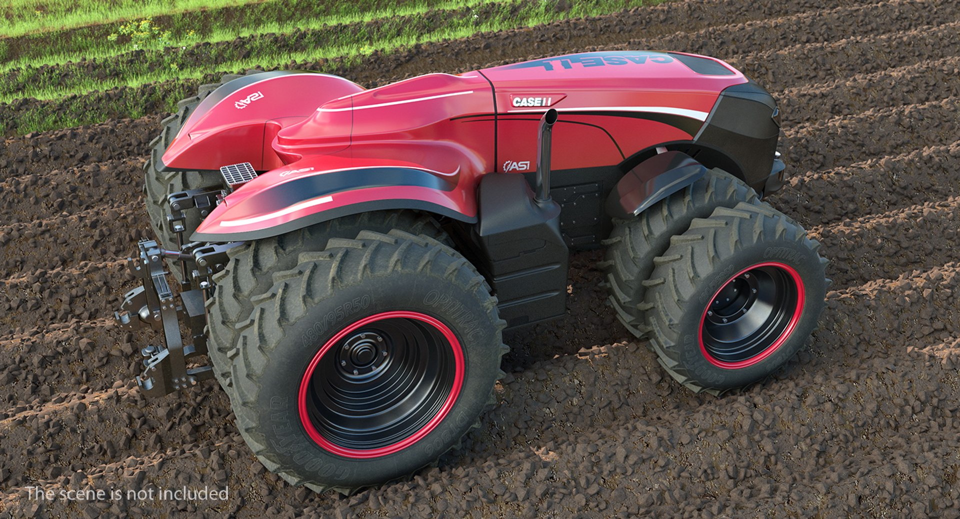 Self-driving drone tractor dusty 3D model - TurboSquid 1419214