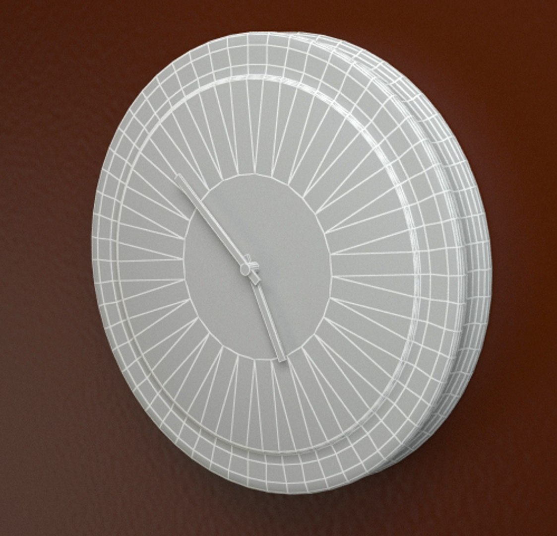 Free Ceramic Clock 3d Model