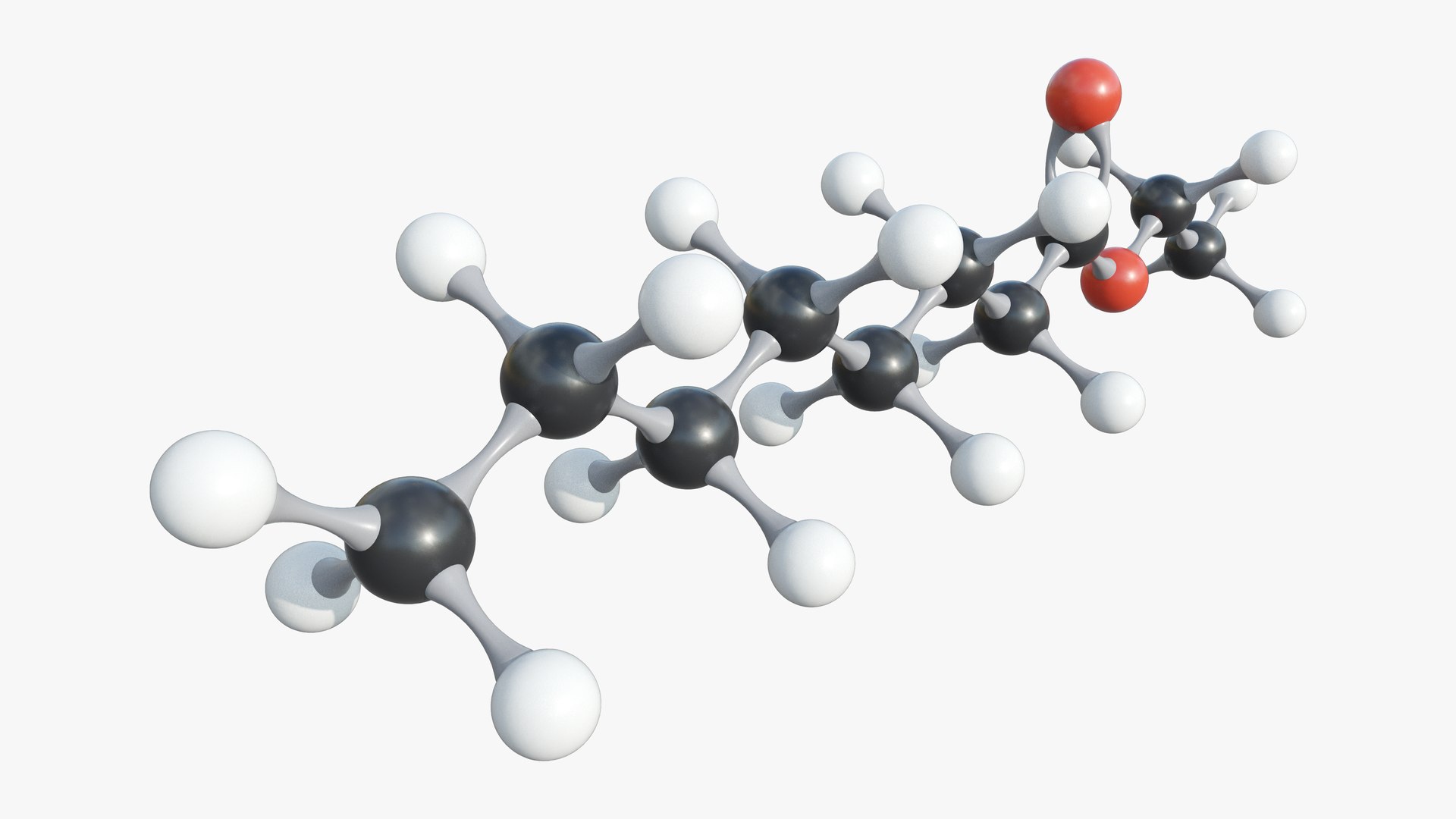 Ethyloctanoat-Molekül mit PBR 4K 8K 3D-Modell - TurboSquid 1943475