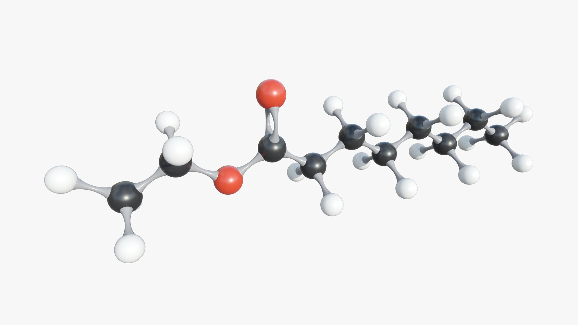 3D Ethyl Octanoate Molecule With PBR 4K 8K Model - TurboSquid 1943475